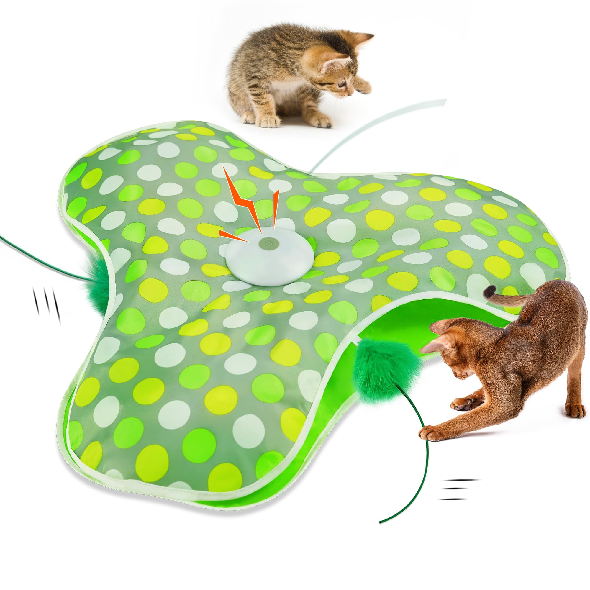 Potaroma Interactive Hide and Seek Cat Toys, in-The-Cover Moving ...