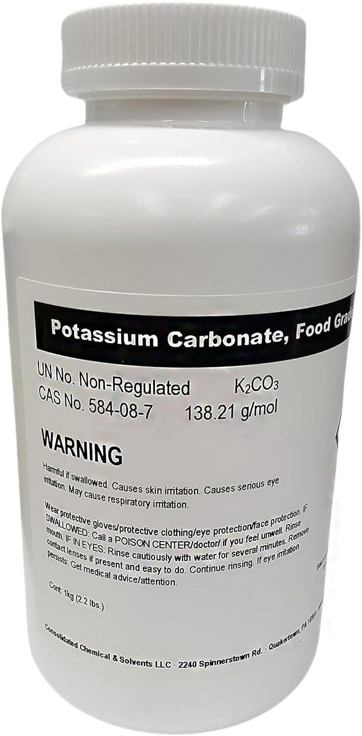 Potassium Carbonate 1kg (2.2lb) High Purity Food Grade - Walmart.com