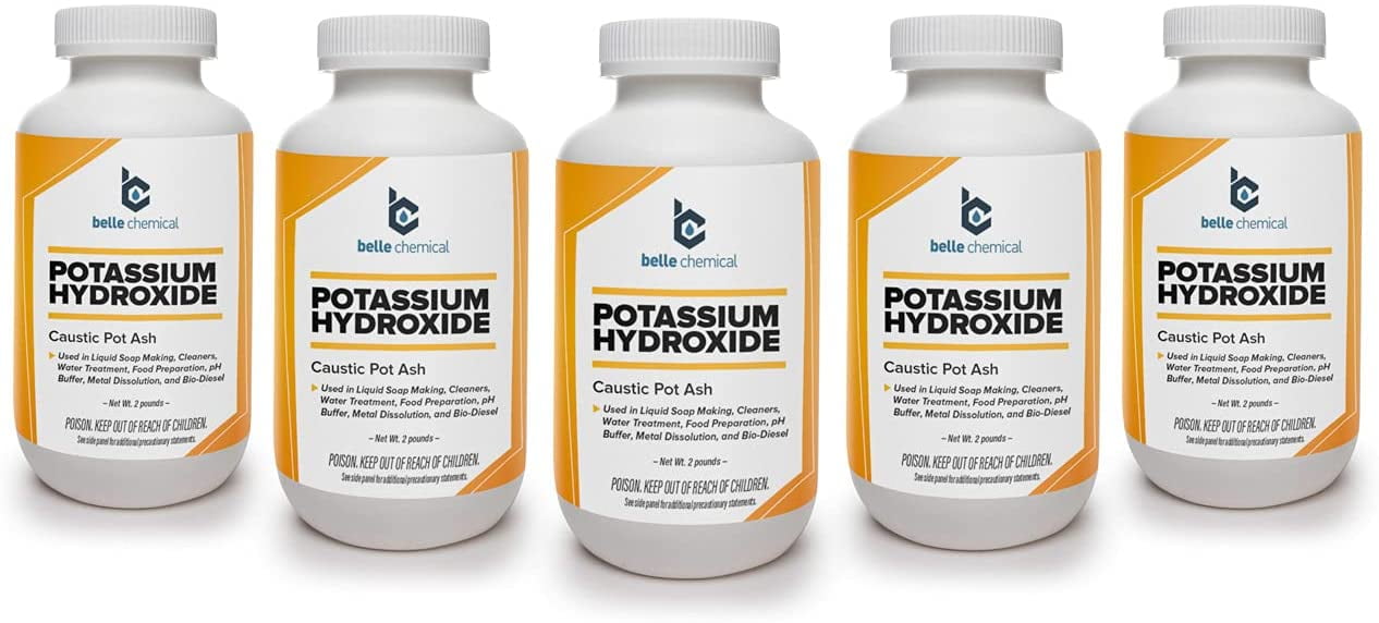 Potassium Hydroxide - Caustic Potash (90%) (Flakes) (10 pound ...