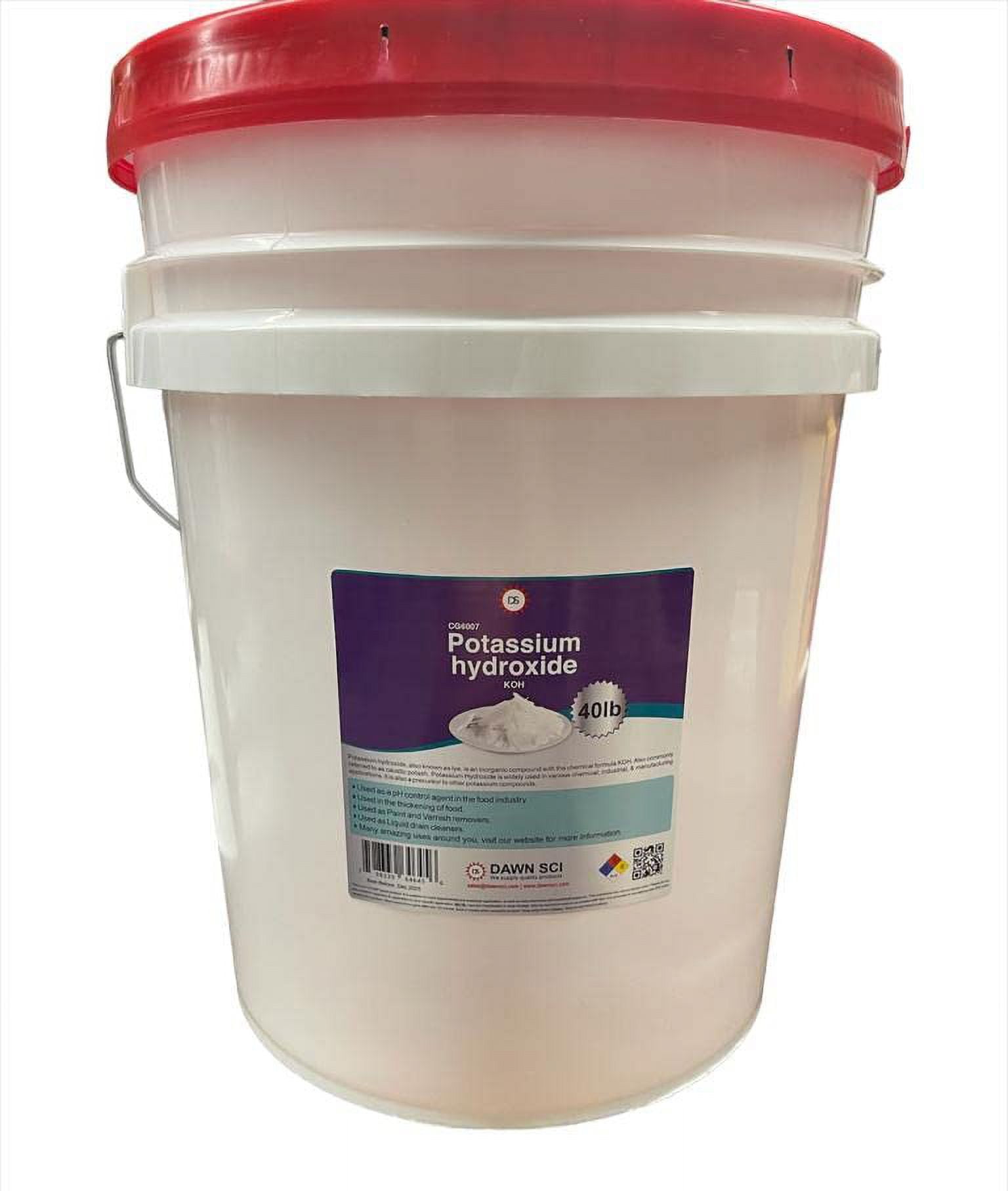Potassium Hydroxide Flakes 40 LB / Caustic Potash Flakes - Walmart.com