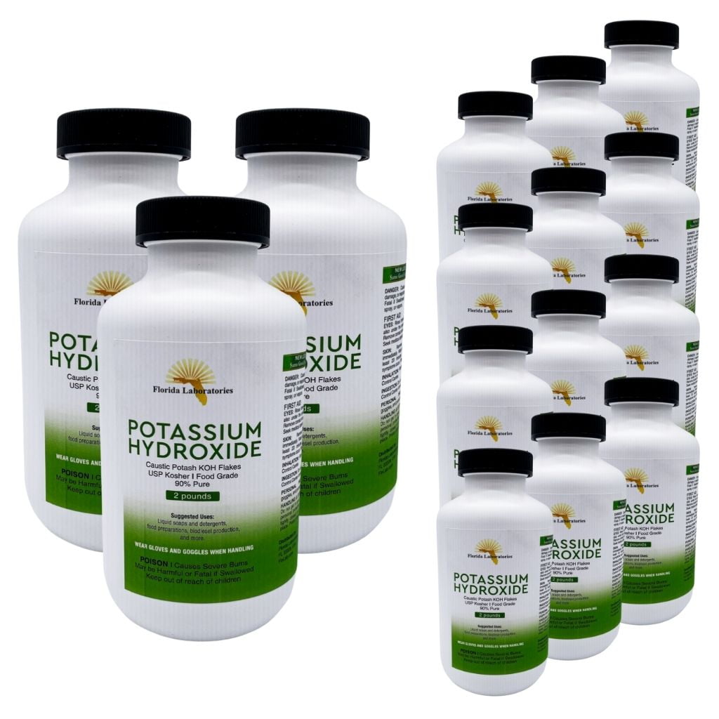 Potassium Hydroxide (KOH),90% pure, Caustic Potash, Organic Soap making ...