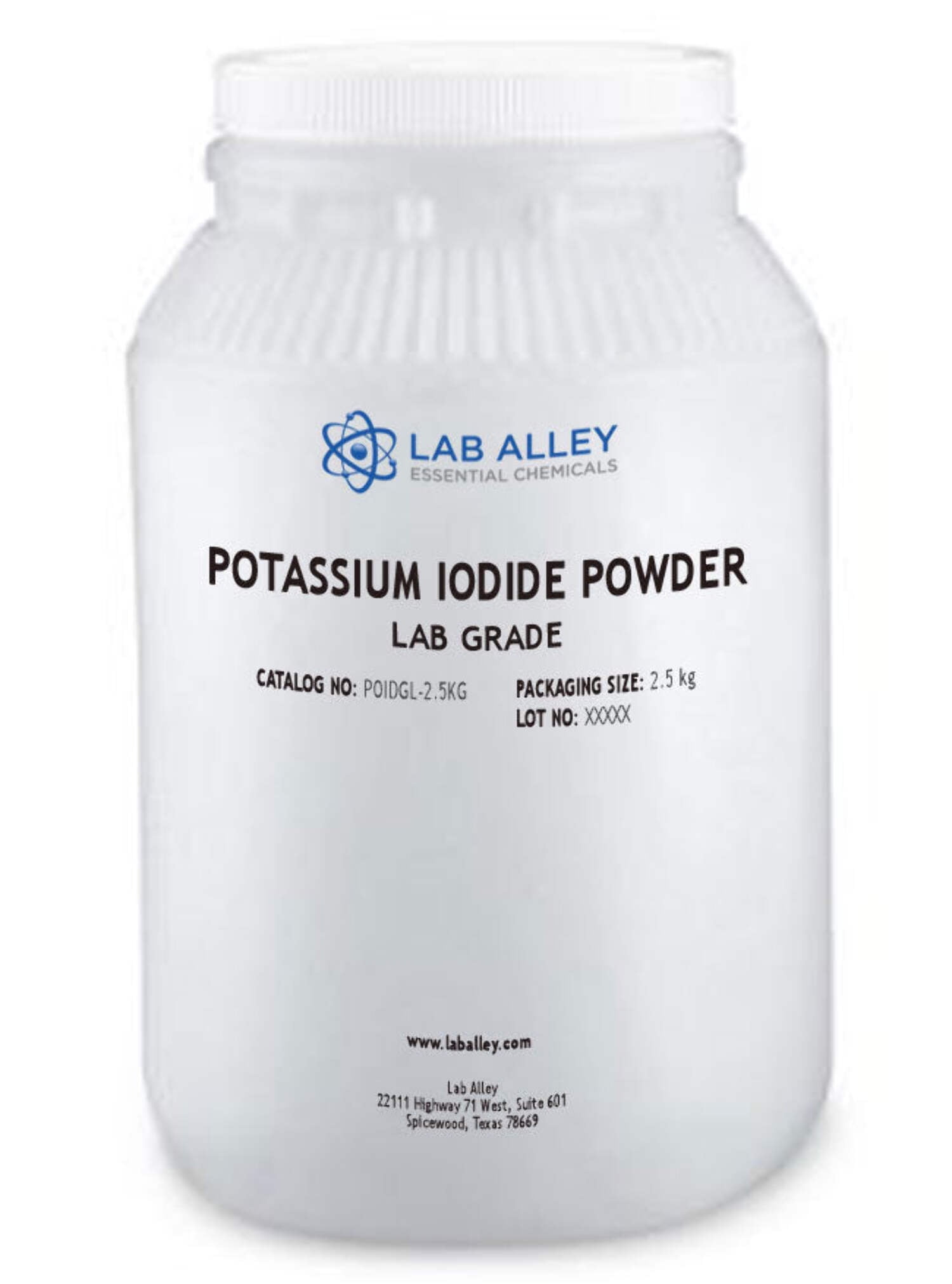 Potassium Iodide Powder (Granular White Crystals) Lab Grade 2.5KG ...