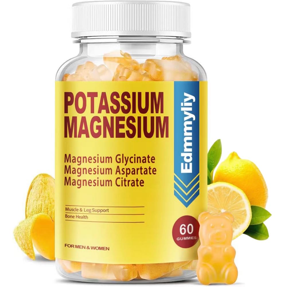 Potassium Magnesium Supplement Gummies for Adults High Absorption ...