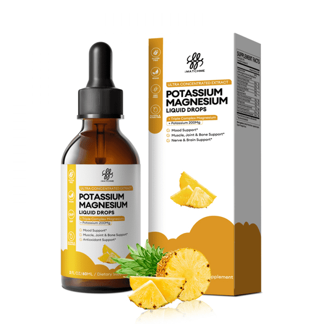 Potassium Magnesium Supplement Liquid - High Absorption Magnesium ...