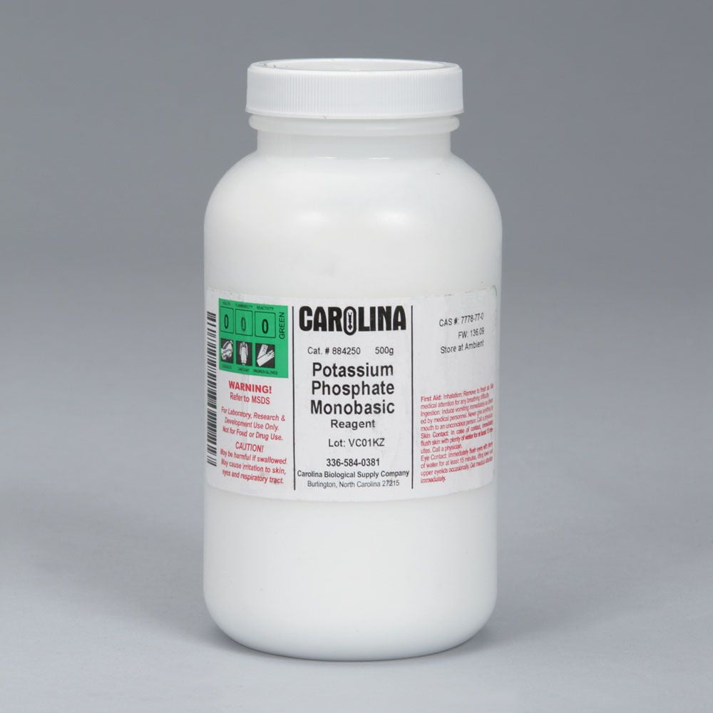Walmart's Potassium Phosphate, Monobasic Crystal, Reagent Grade, 500 G ...