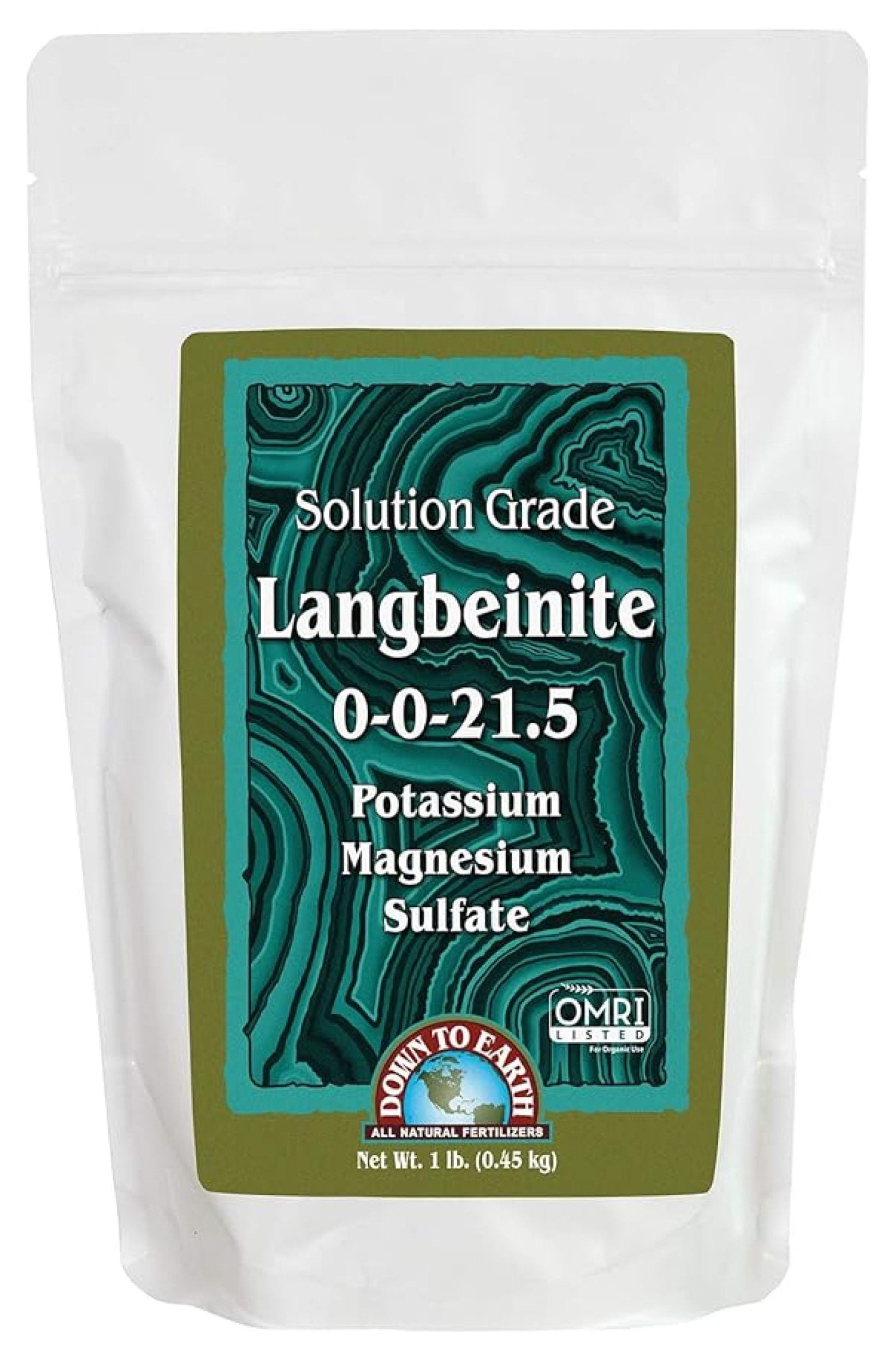 Potassium Sulfate Fertilizer - Organic Langbeinite 0-0-21.5 - 1lb ...