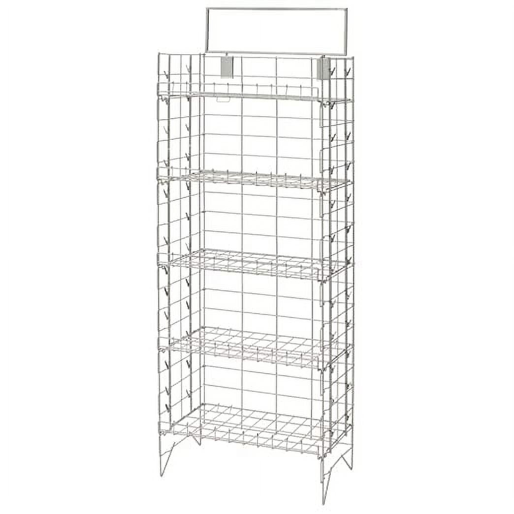 Potato Chip Display Rack Holder Stand Organizer w/ 5 Shelves and 48 ...