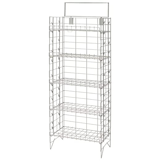 Potato Chip Display Rack Holder Stand Organizer w/ 5 Shelves and 48 ...