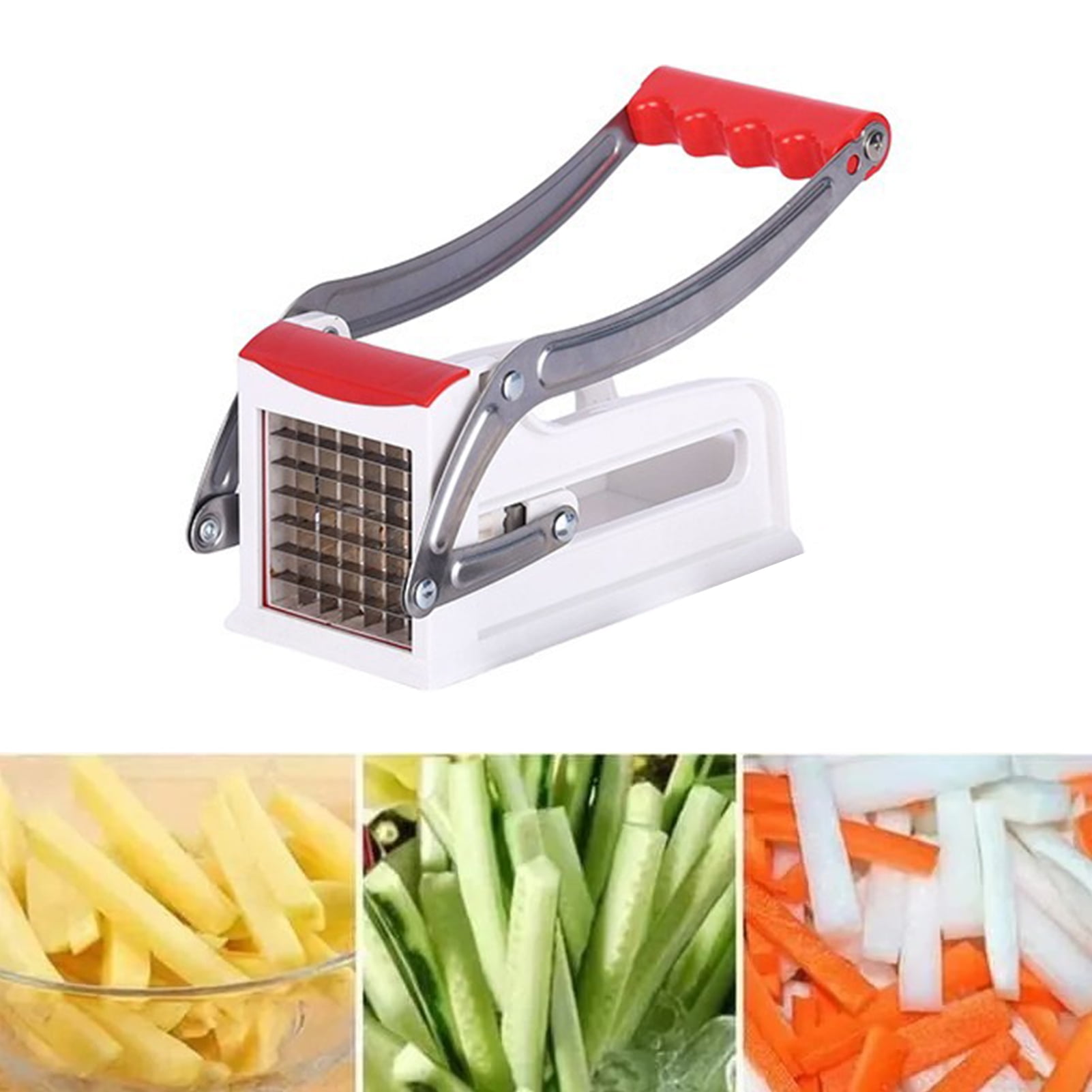 Potato Chipper And French Fry Cutter Vegetable Slicer with Secure ...