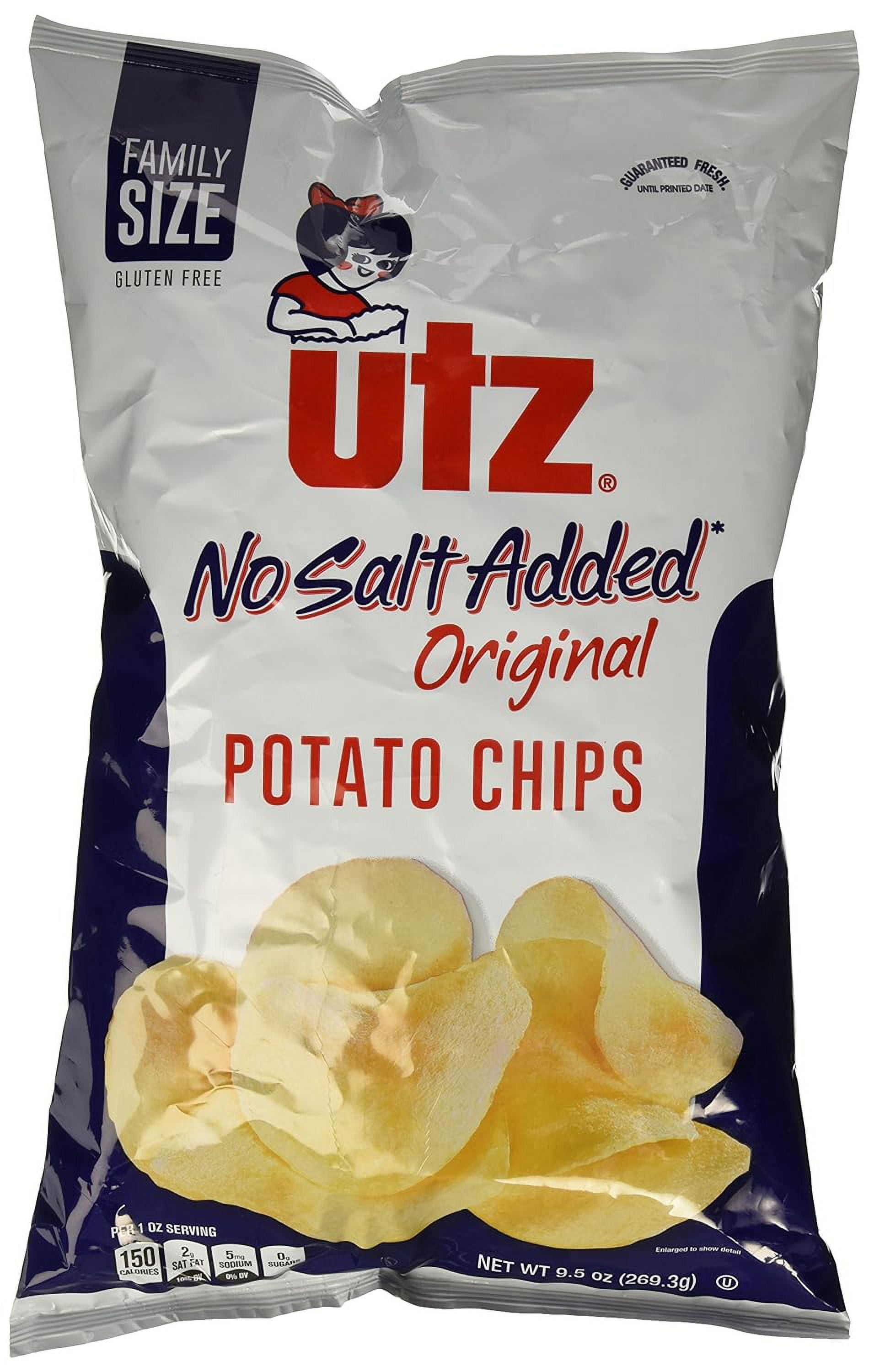 Potato Chips, Original No Salt 9.5 oz.-Best of America - Walmart.com
