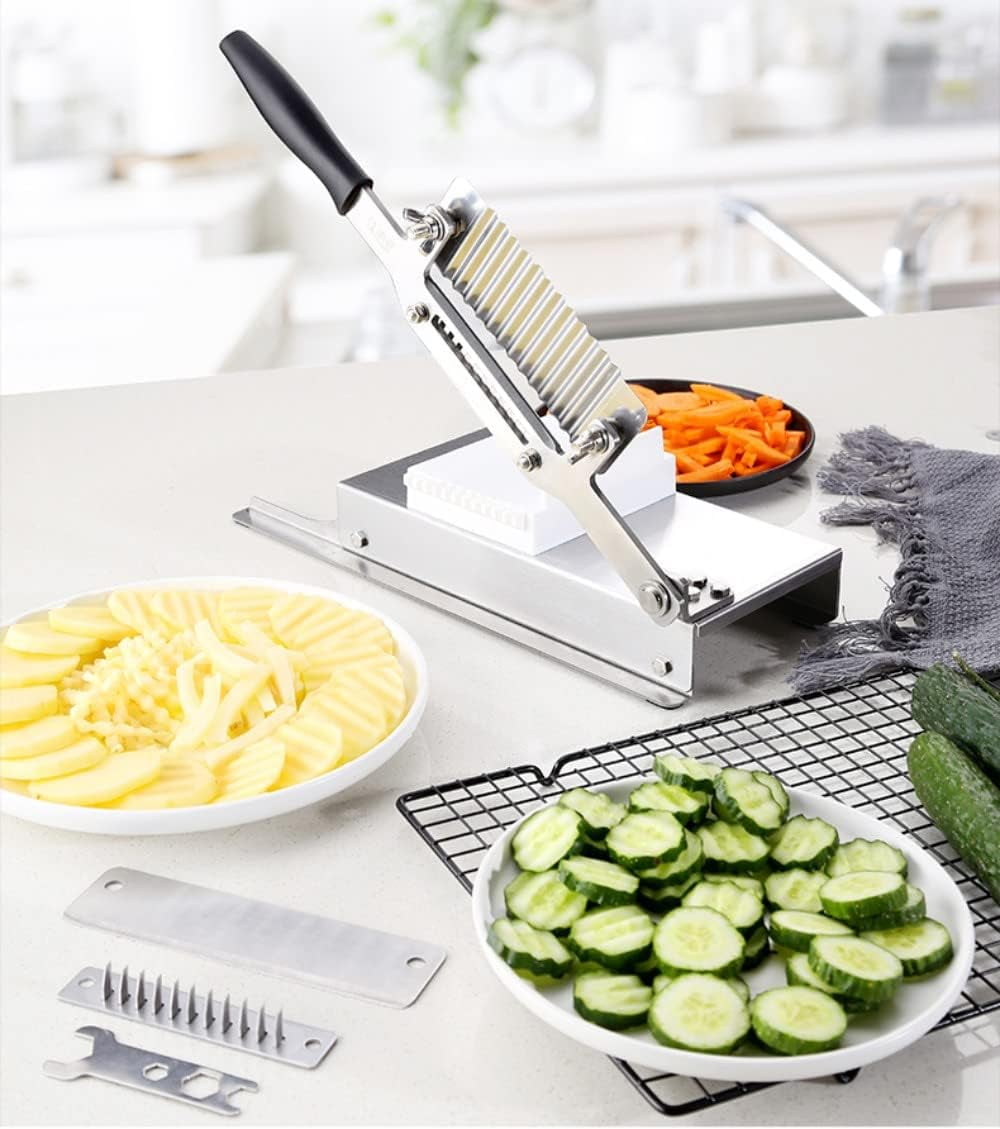 Potato Crinkle Cutter Waves Crinkle French Fry Cutter Commercial Grade ...