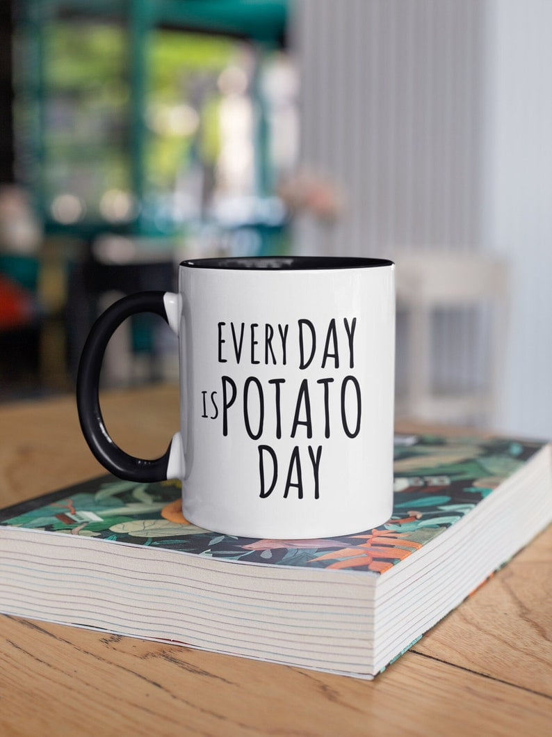 Potato Farm Coffee Mug, Potato Day Gift Mug, Farming Vegetable Mug ...