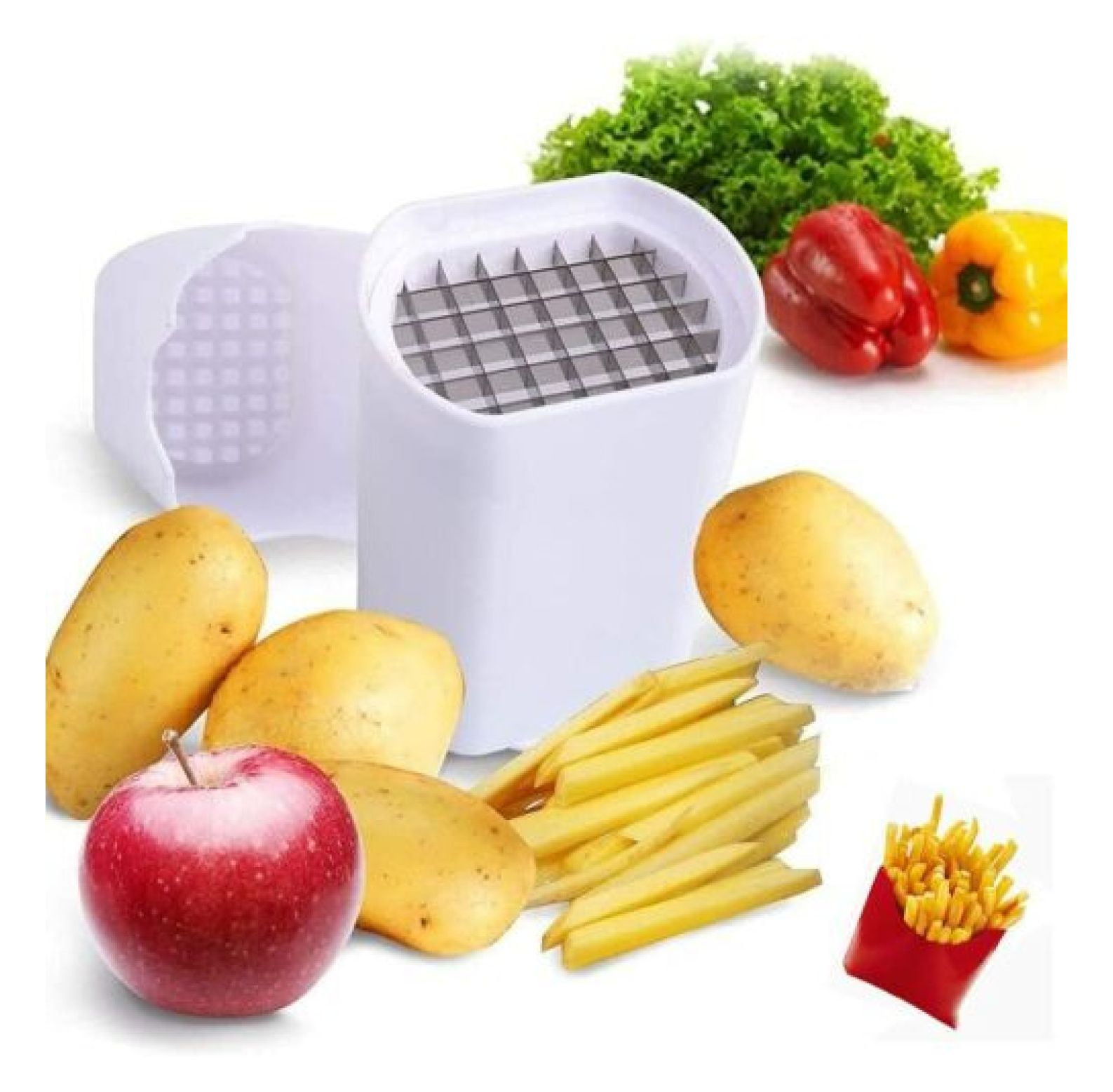 Potato Fries Cutter One Step French Fry Vegetable Fruit Slicer Kitchen ...