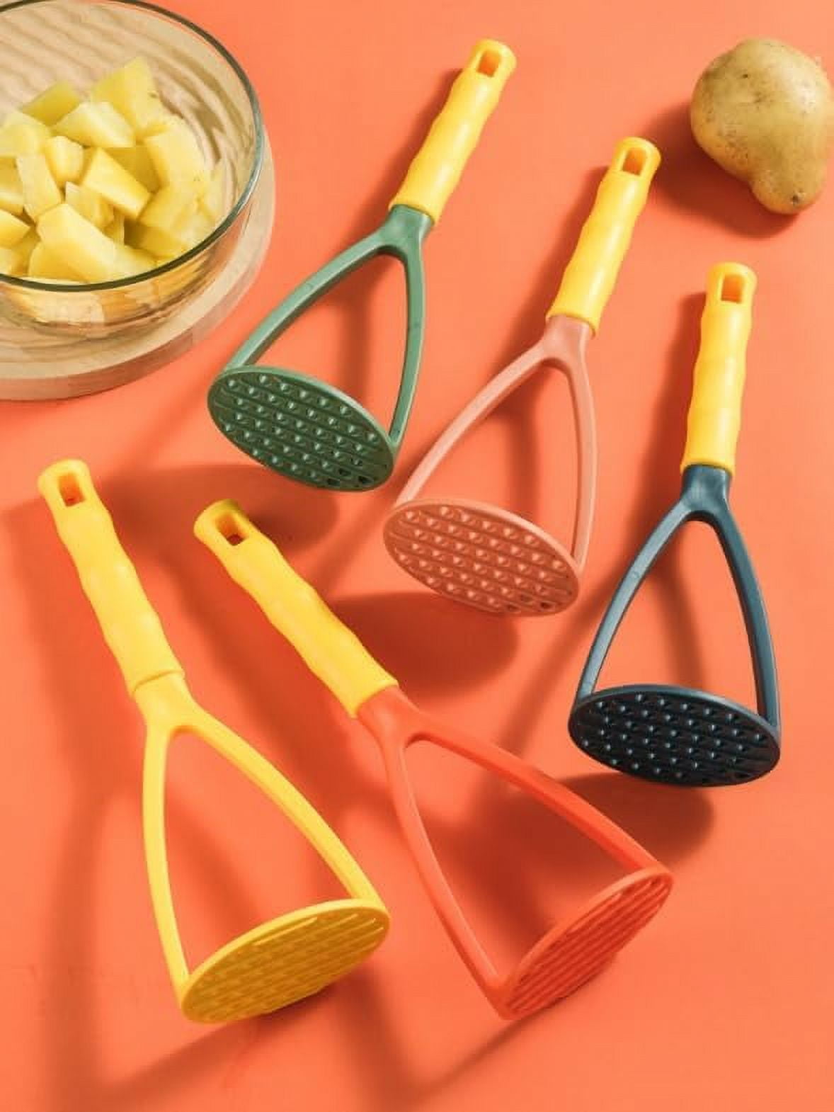 Potato Masher Manual Masher Kitchen Masher Non-Scratch Nonstick Potato ...