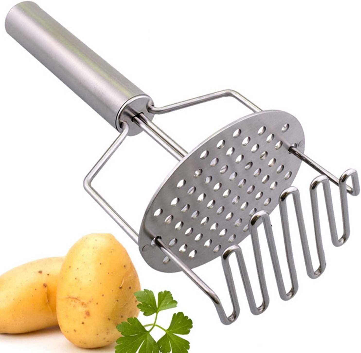 Potato Masher Stainless Steel, Potato Masher, Heavy Duty Steel Potato ...