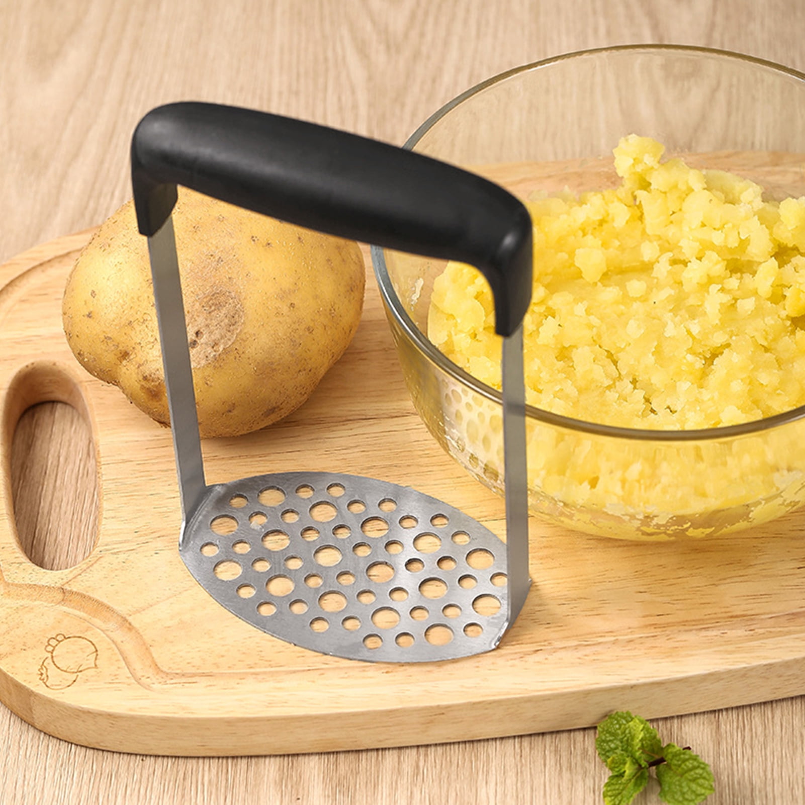 Potato Masher with Ergonomic Handle Food Grade Portable Hand-held ...