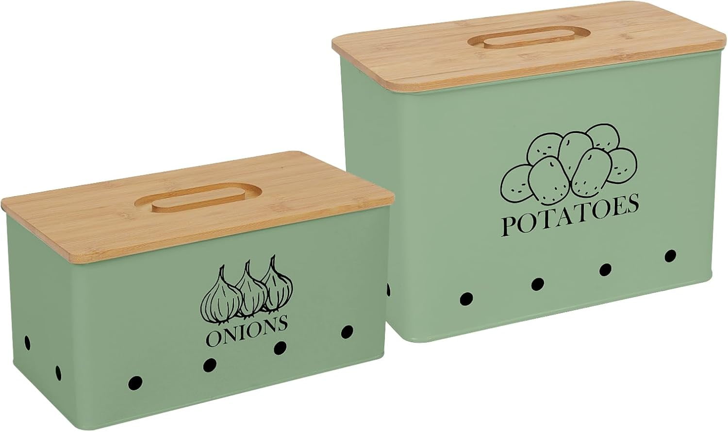 Potato Onion Storage Box, Food Container Sets, Storage Canisters for ...