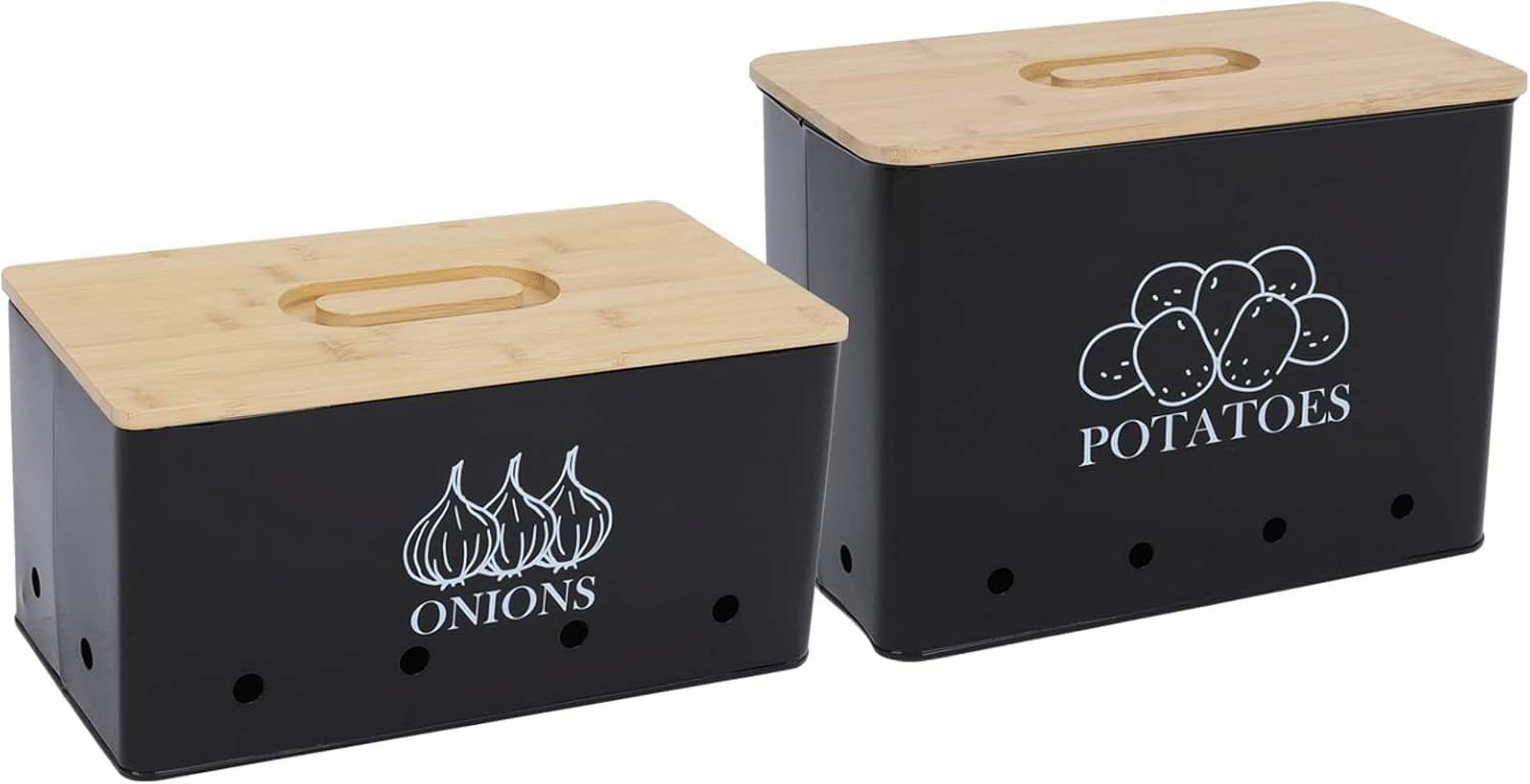 Potato Onion Storage Box, Food Container Sets, Storage Canisters for ...