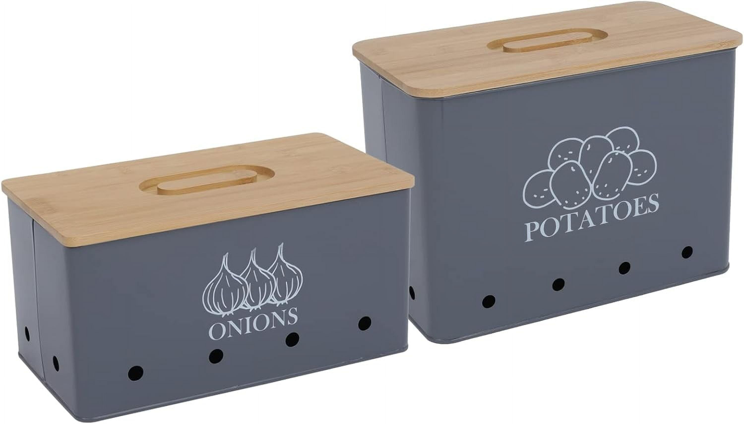 Potato Onion Storage Box, Food Container Sets, Storage Canisters for ...