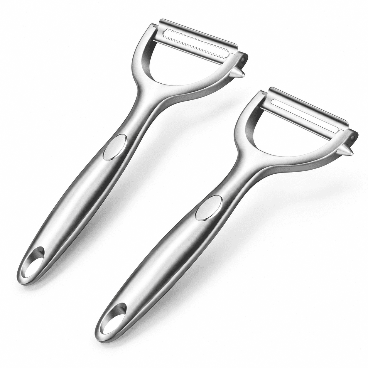 Potato Peeler 2 Pack Ultra Flat & Serrated Peelers - Walmart.com