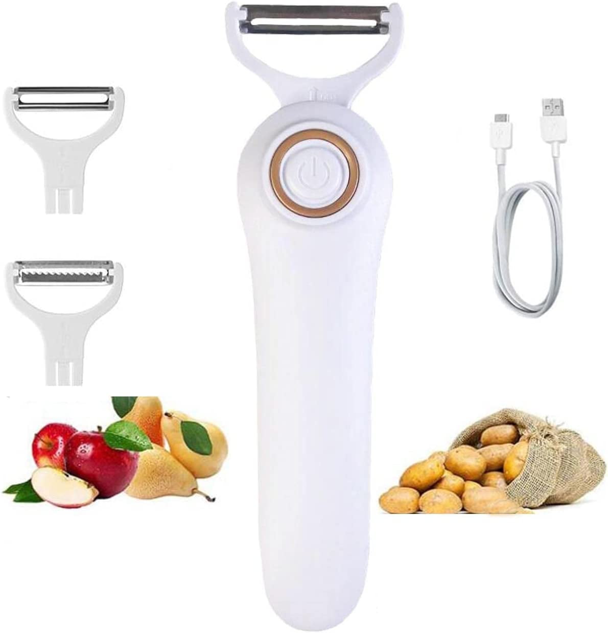 Potato Peelers Electric Potato Peeler for kitchen 3 blades vegetable ...