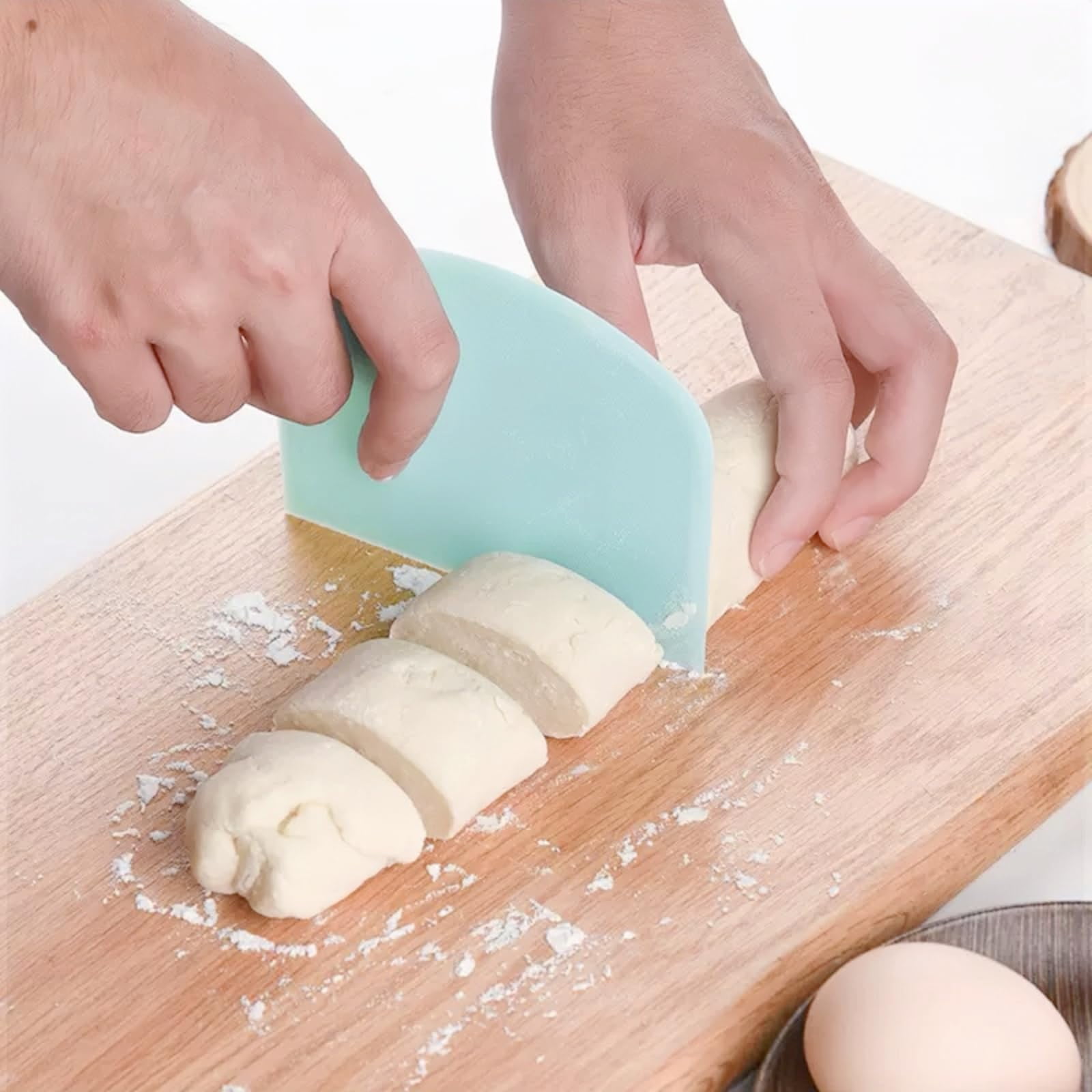 Plastic Flexible Dough & Bench Scrapers - Designed for Baking. Angles ...