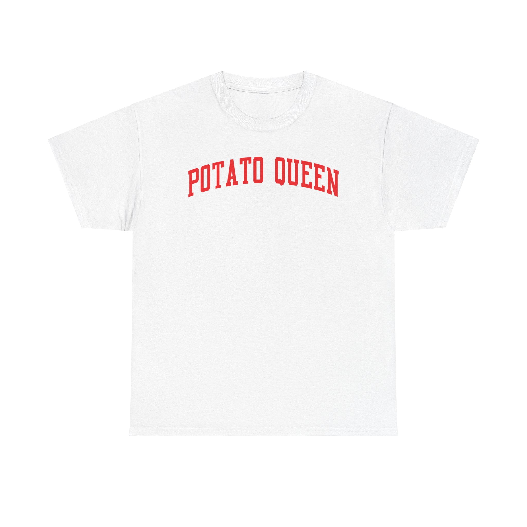 Potato Queen Shirt Gifts Tshirt Tee Crew Neck - Walmart.com