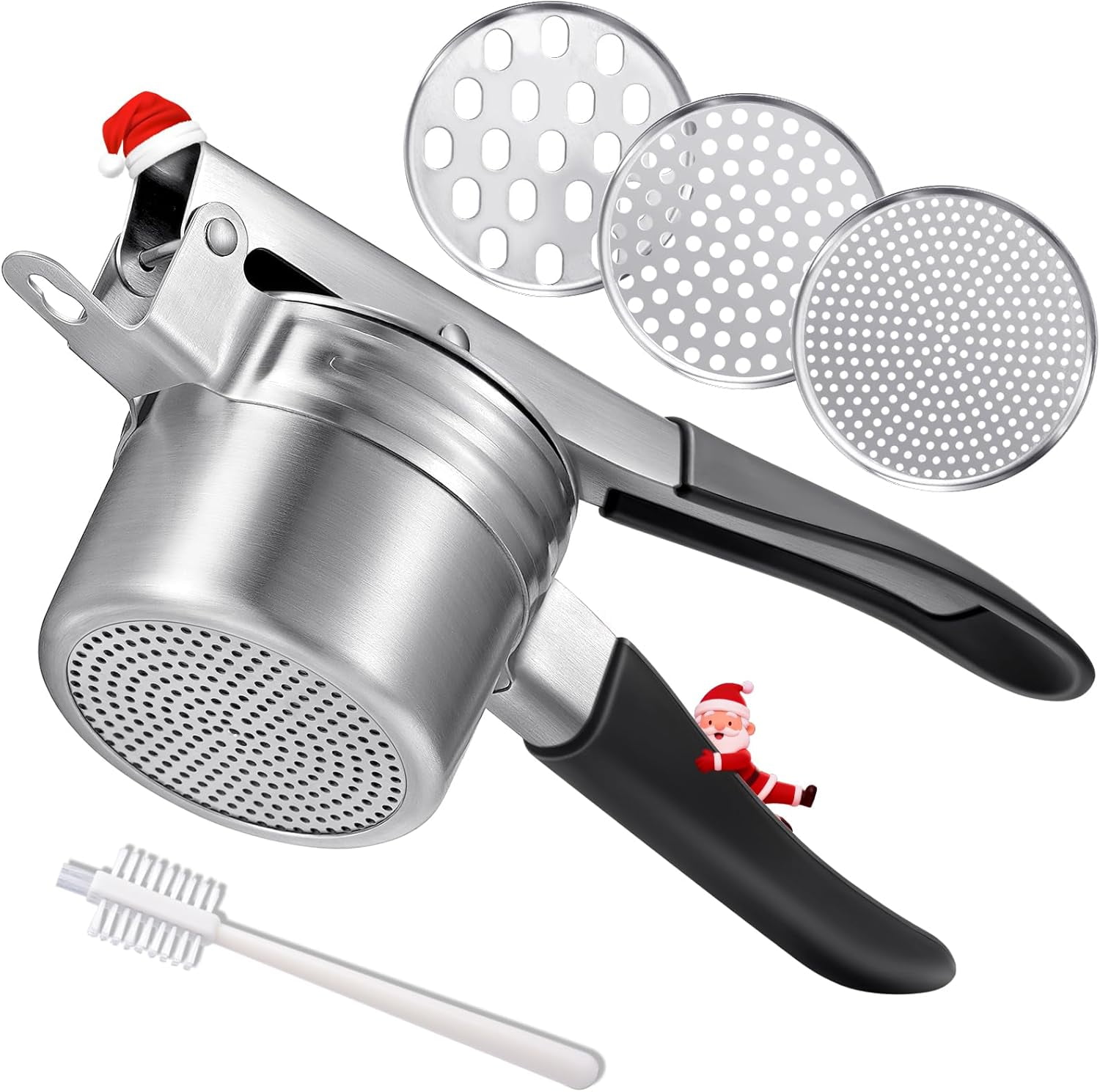 Potato Ricer, 15oz Stainless Steel Potato Masher Upgrade Heavy Duty ...