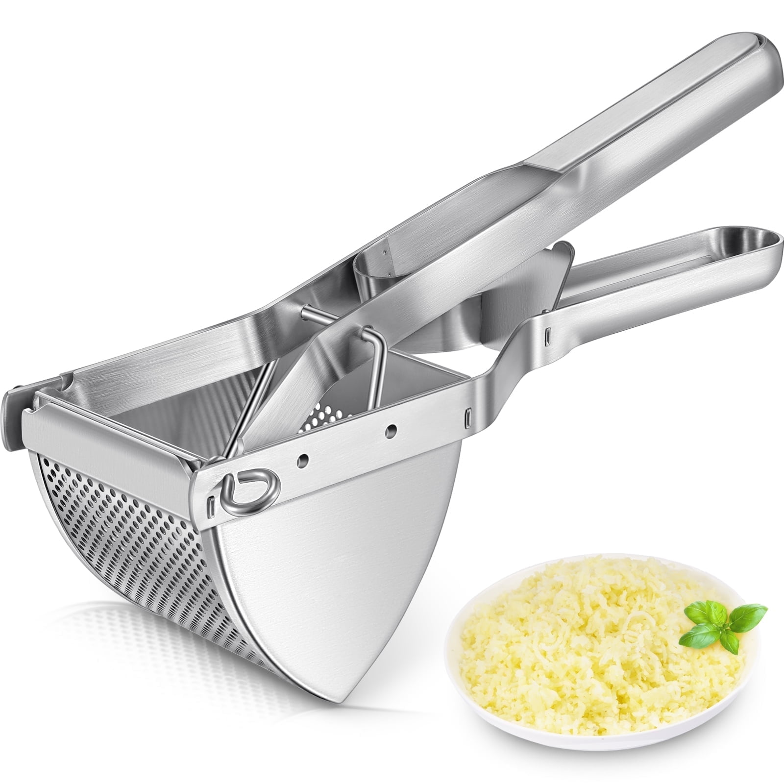 Potato Ricer, ARRITZ Stainless Steel Professional Masher with Ergonomic ...