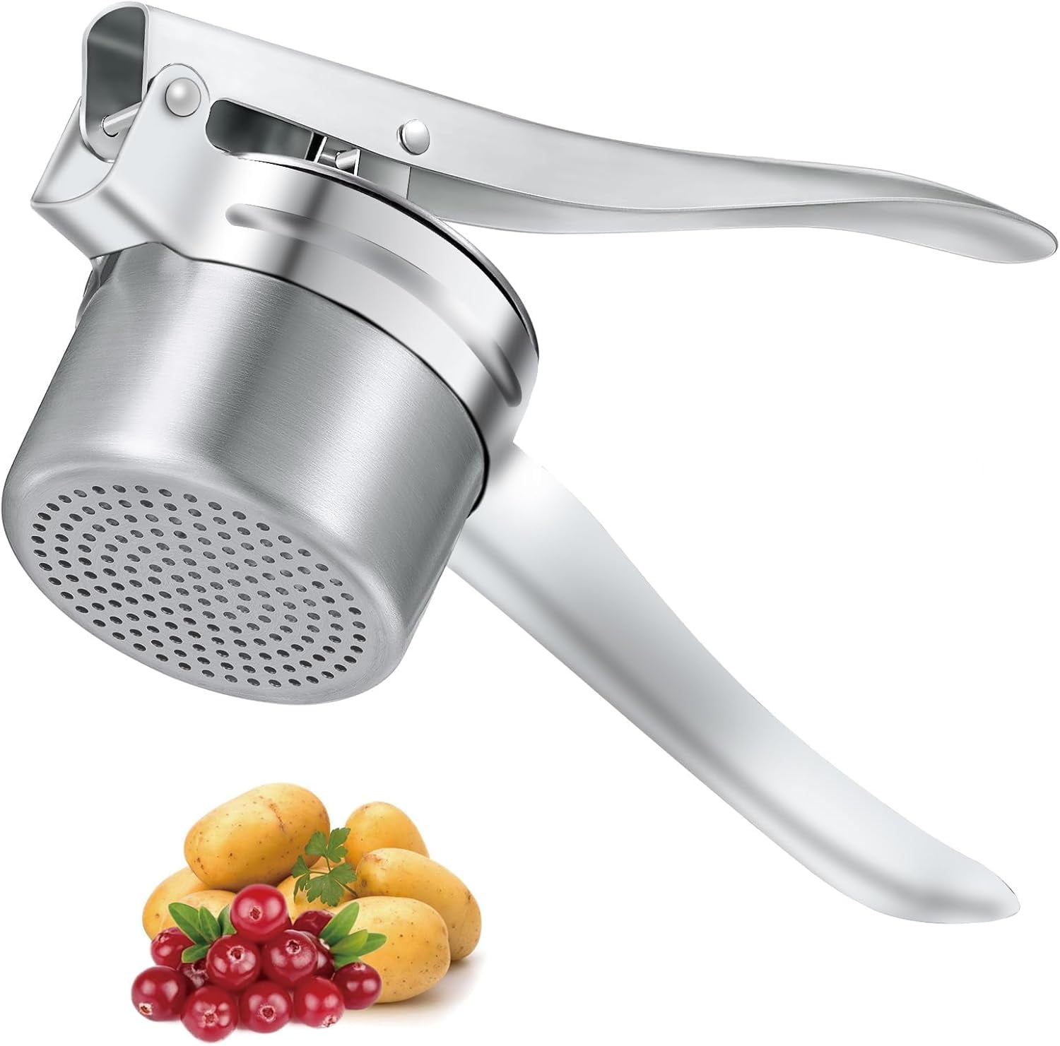 Potato Ricer Stainless Steel Potato Masher, Fruit and Vegetables Press ...