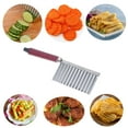 Potato Ripple Knife Crinkle Cutter Wavy Chopper French Fry Slicer ...