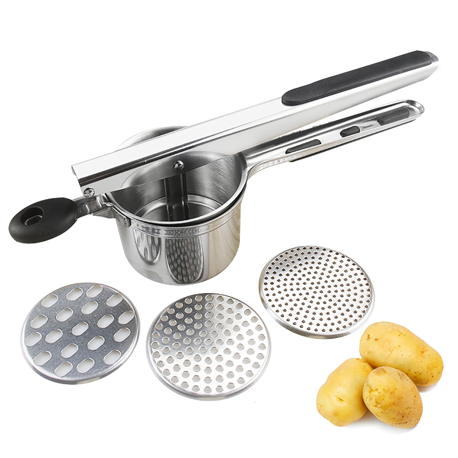 ,,Potato Stainless Steel Potato Masher And Kitchen Tool Press And Mash ...
