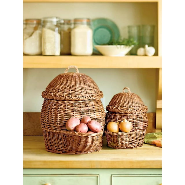 Walmart's Potato Holder & Onion Storage Baskets - Vegetable Organizer ...