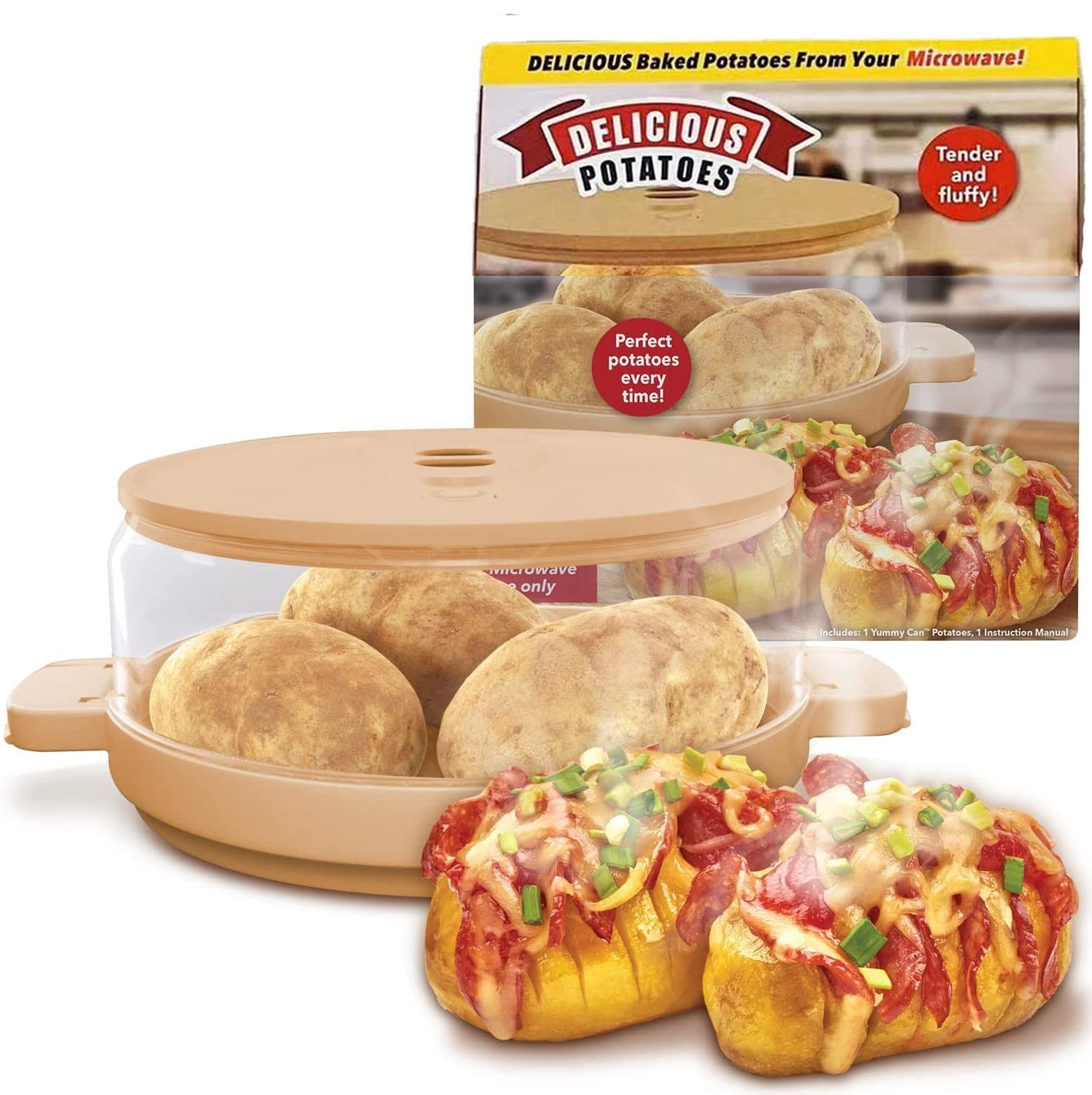 Potatoes Cooker Baked Microwave - Cooks in Minutes, Tender & Fluffy ...