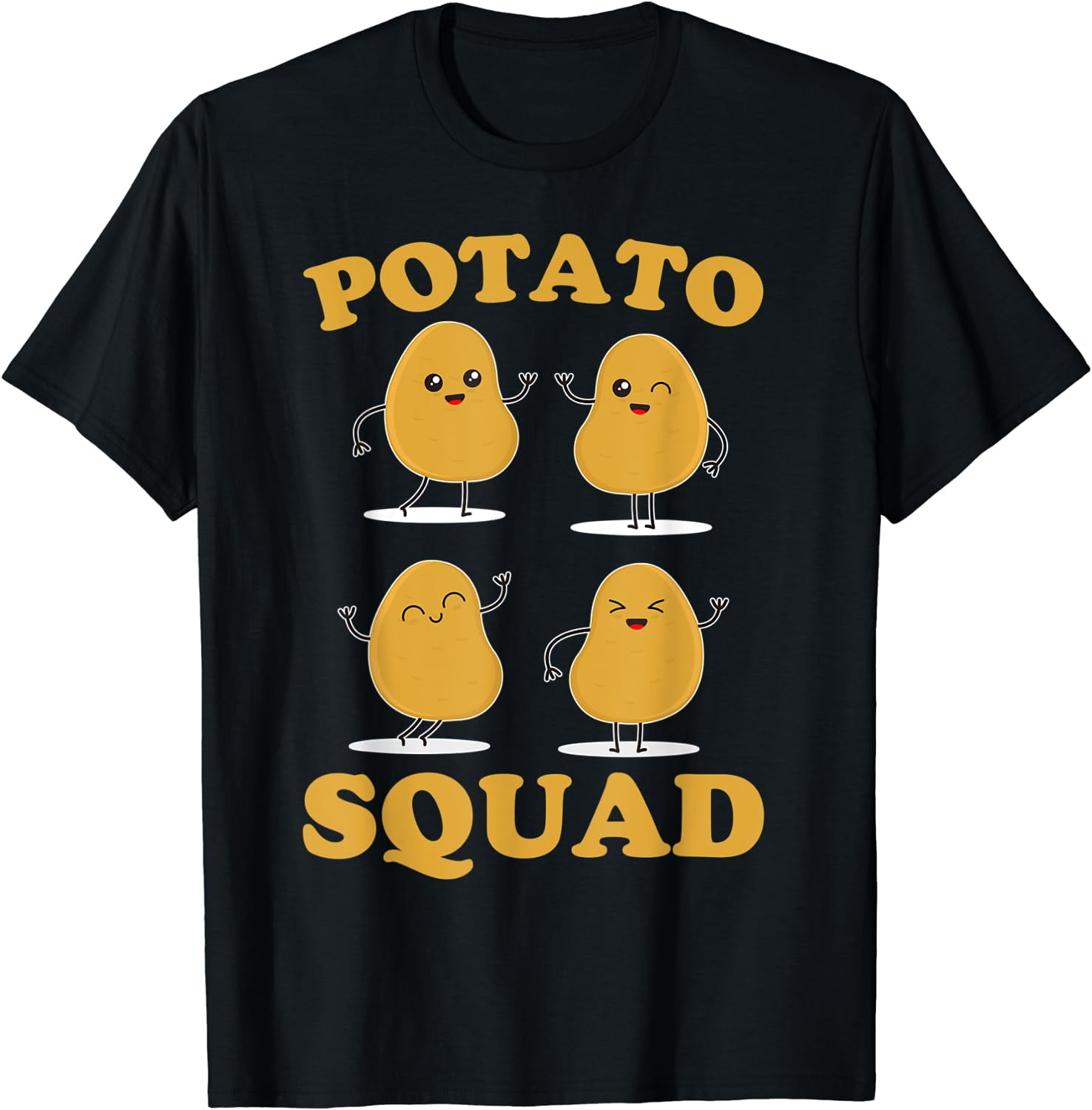 Potatoes Funny Potato Squad Food T-Shirt - Walmart.com