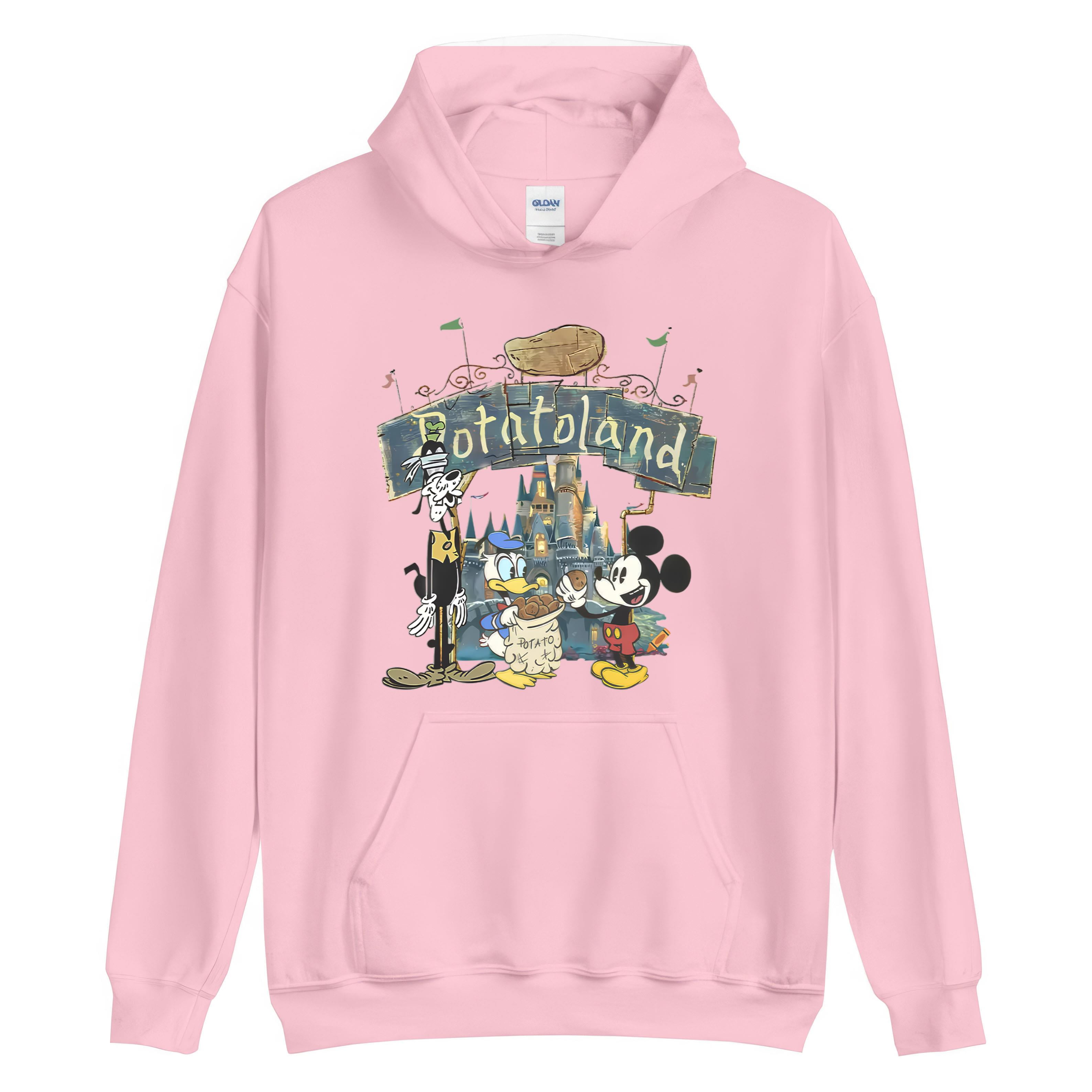 Potatoland Graphic Hoodie, Cartoon Character Friends Shirt - Walmart.com