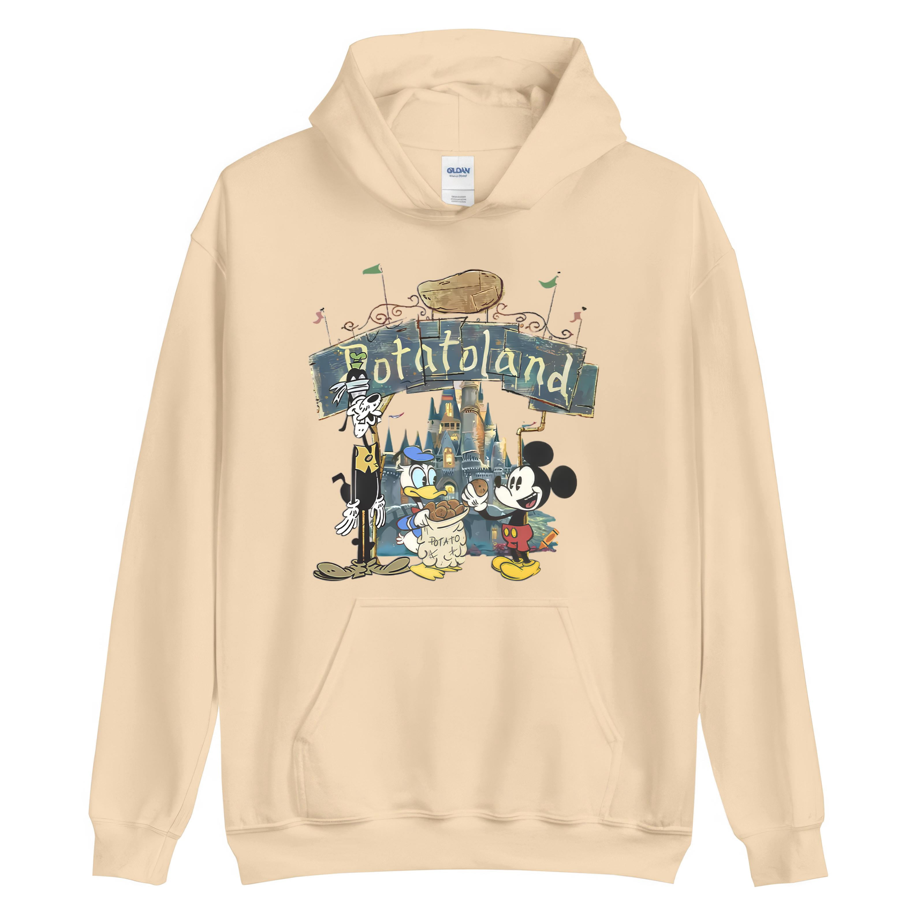 Potatoland Graphic Hoodie, Cartoon Character Friends Shirt - Walmart.com