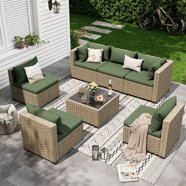 Better Homes & Gardens Tarren 5-Piece Wicker Outdoor Conversation Set ...