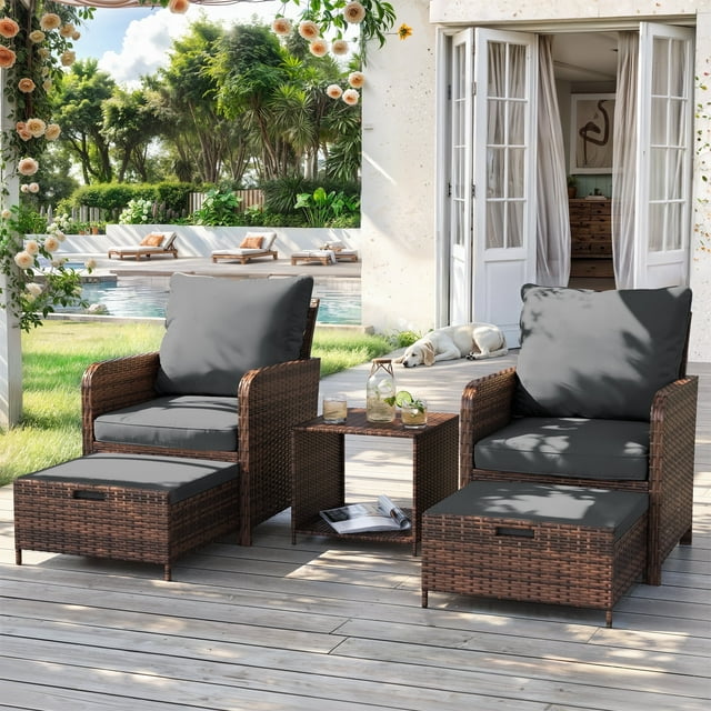 POTEBAN Patio Furniture Sets - Hotel Patio Seating & Table - Walmart ...
