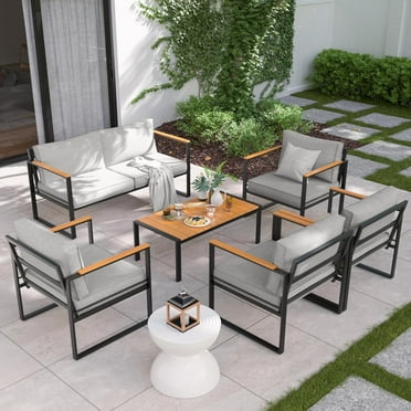 MF Studio 8-Seat Outdoor Patio Conversation Set, Outdoor Sectional Sofa ...