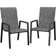 Poteban Patio Chairs Set of 2, Outdoor Dining Chairs High Back with All ...