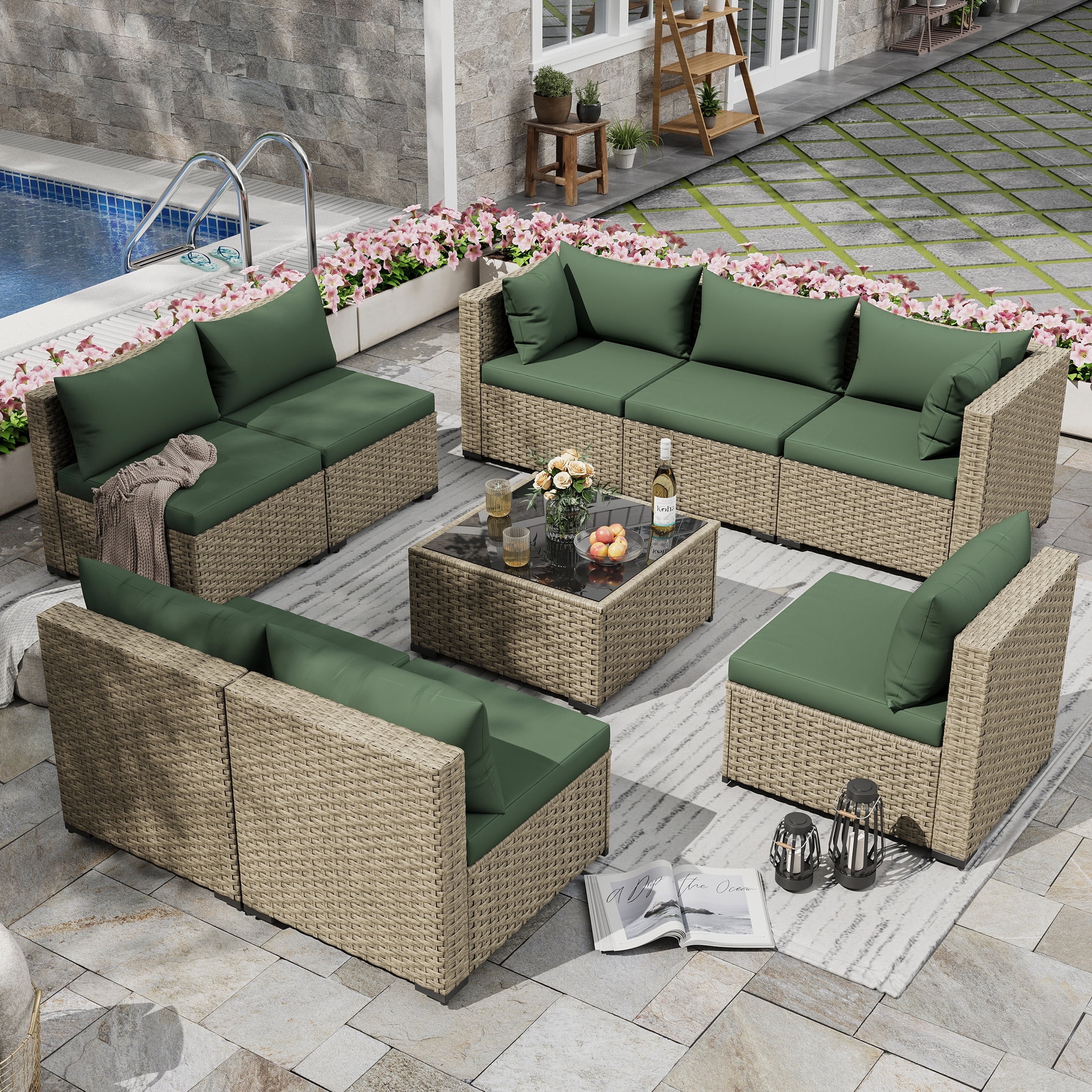Maze rattan 3 seater sofa set store