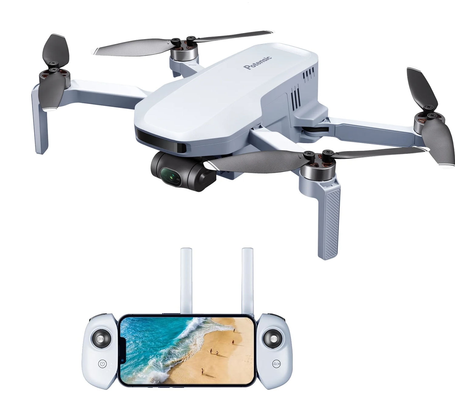 Potensic ATOM 3-Axis Gimbal 4K GPS Drone, Under 249g, 32 Mins Flight ...