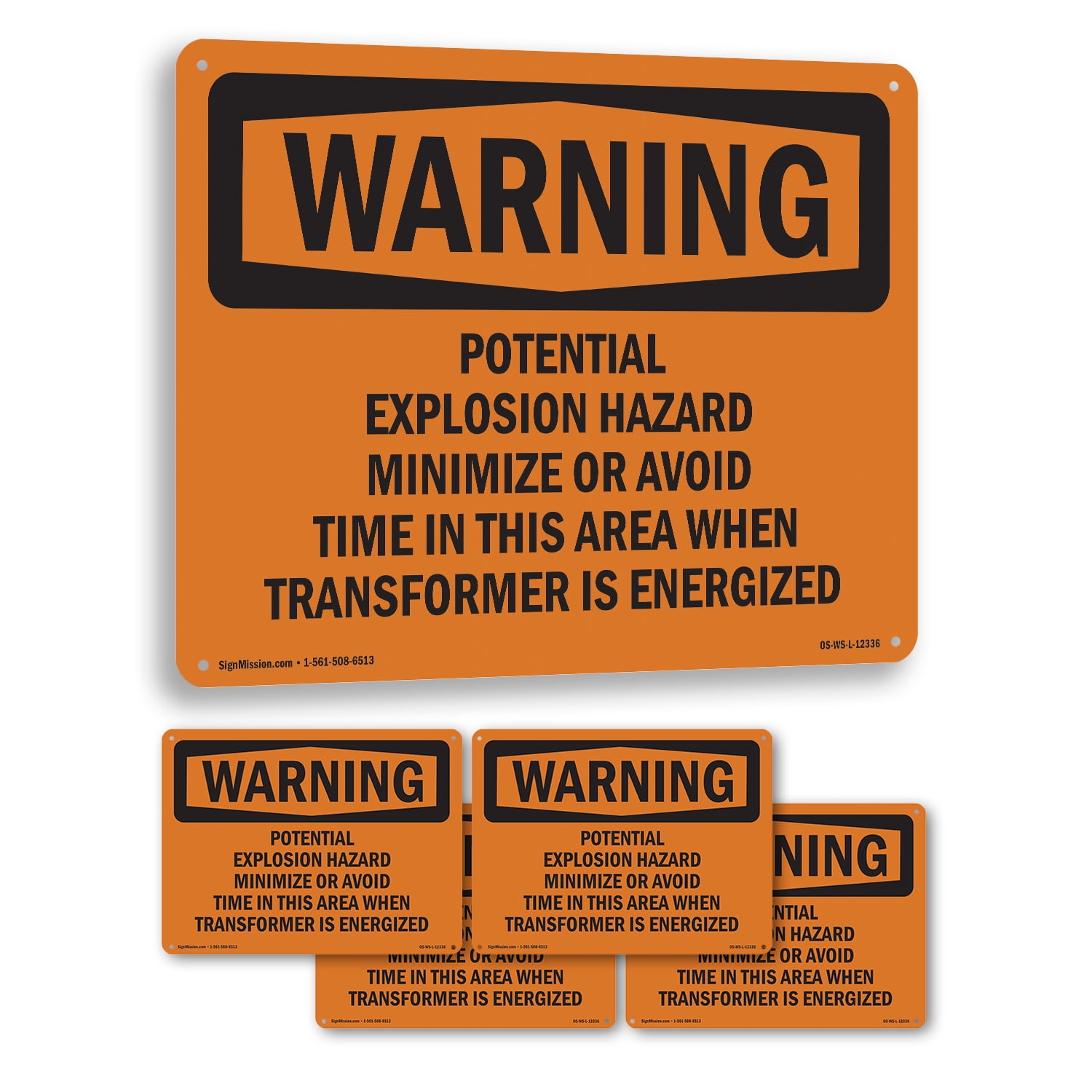 Potential Explosion Hazard Minimize Or Avoid OSHA WARNING Rigid Plastic ...