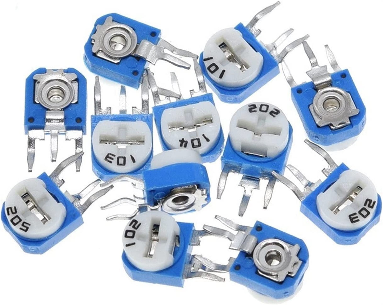 Potentiometer 10pcs Rm063 Rm-063 100 200 500 1k 2k 5k 10k 20k 50k 100k ...