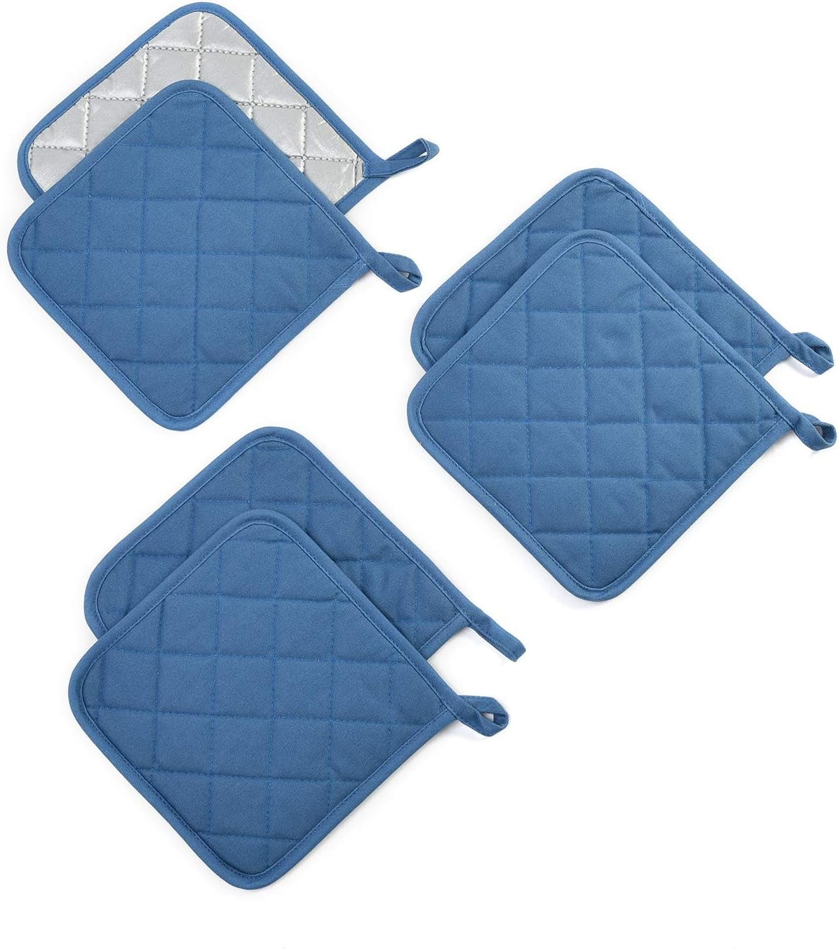 Potholders Set Trivets Kitchen Heat Resistant Pure Cotton Coasters Hot ...