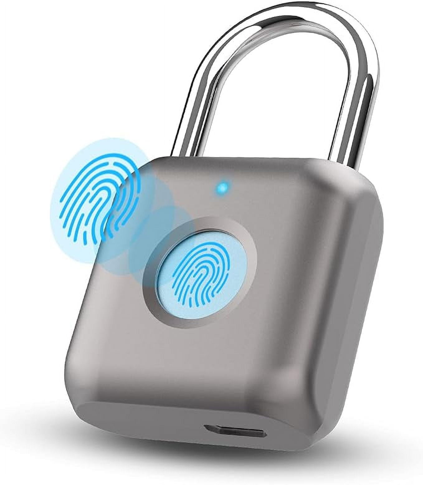 Pothunder Biometric Keyless Fingerprint Pad Lock, Waterproof, USB ...