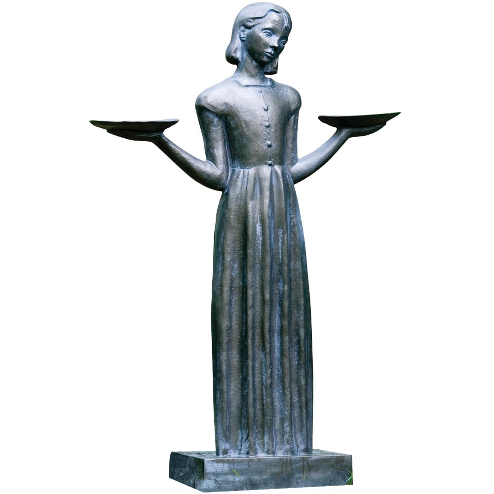 "Potina 37"" Yard and Patio Decor - Outdoor Bird Girl Garden Statue for ...