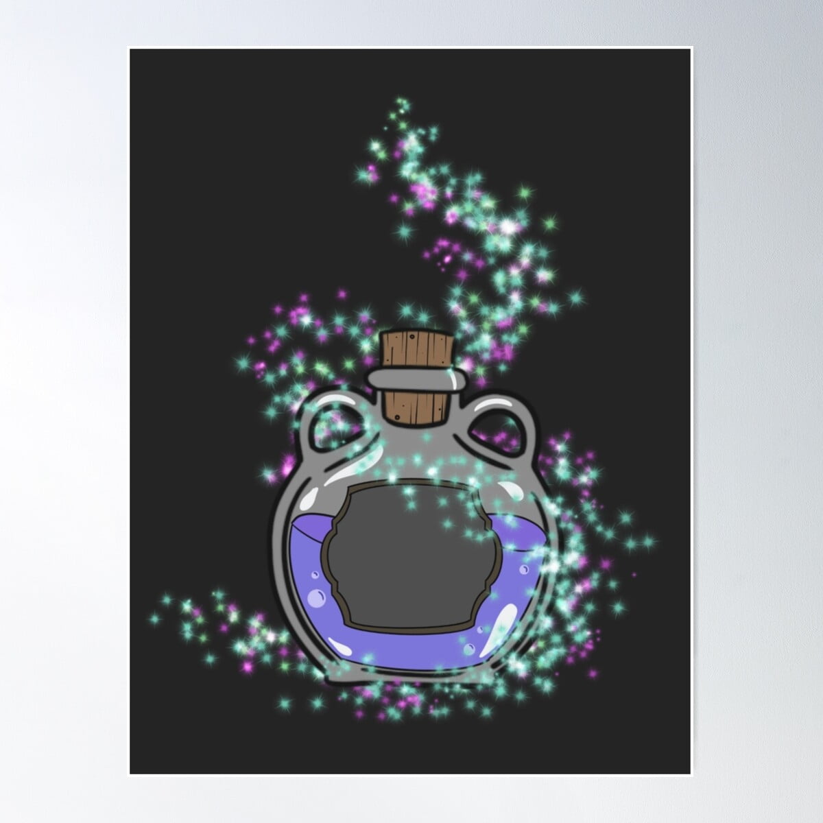 Potion Bottle Poster Wall Art, Modern Wall Decor For Living Room ...