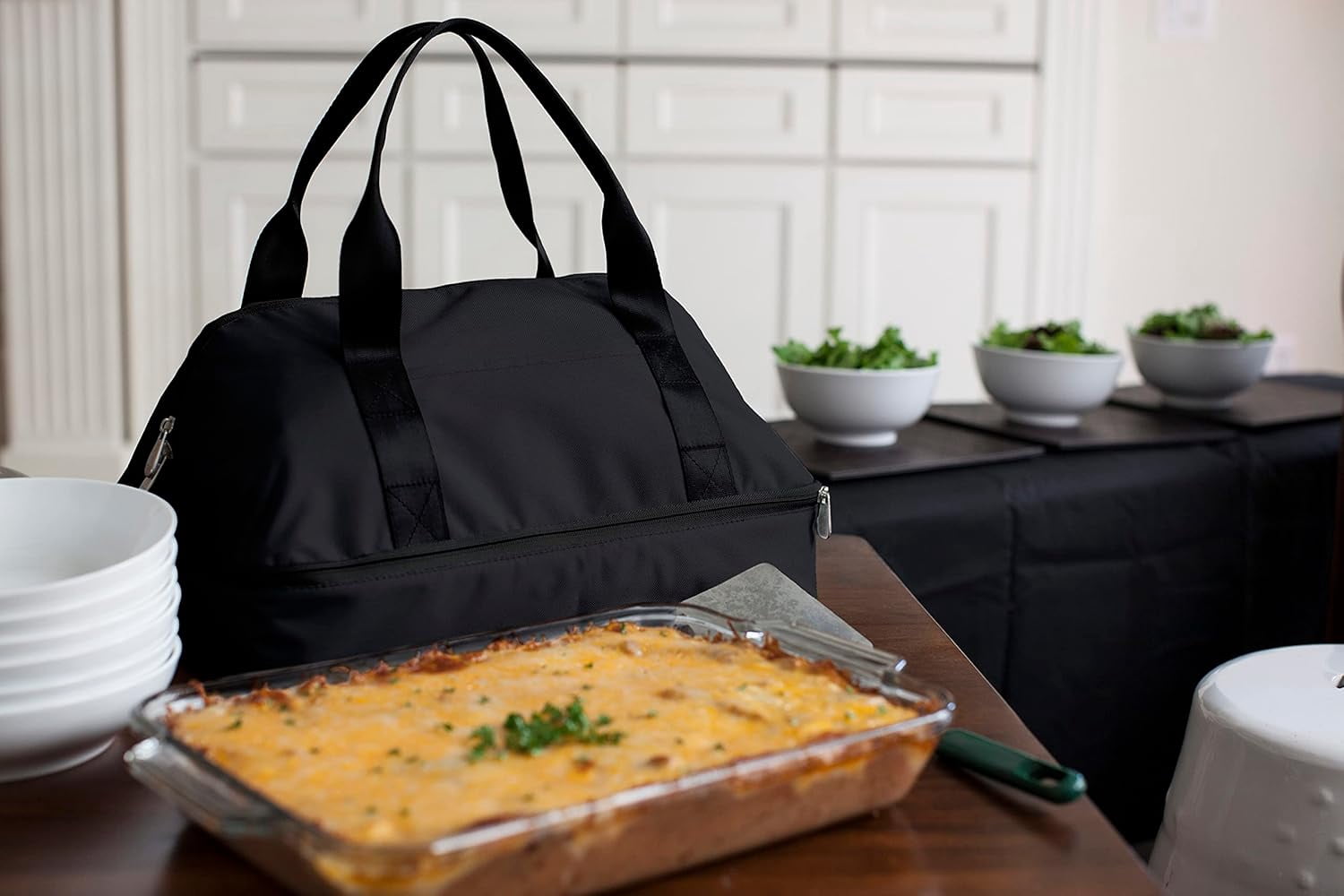 Potluck Insulated Casserole Carrier, Thermal Food Carrier, Portable ...
